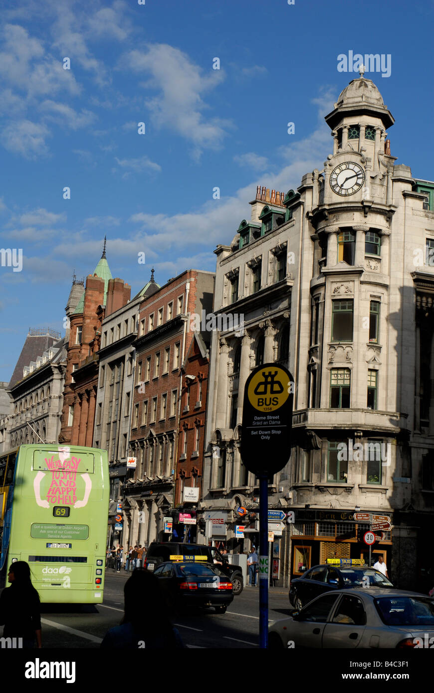 Dame street Dublin Ireland Stock Photo - Alamy