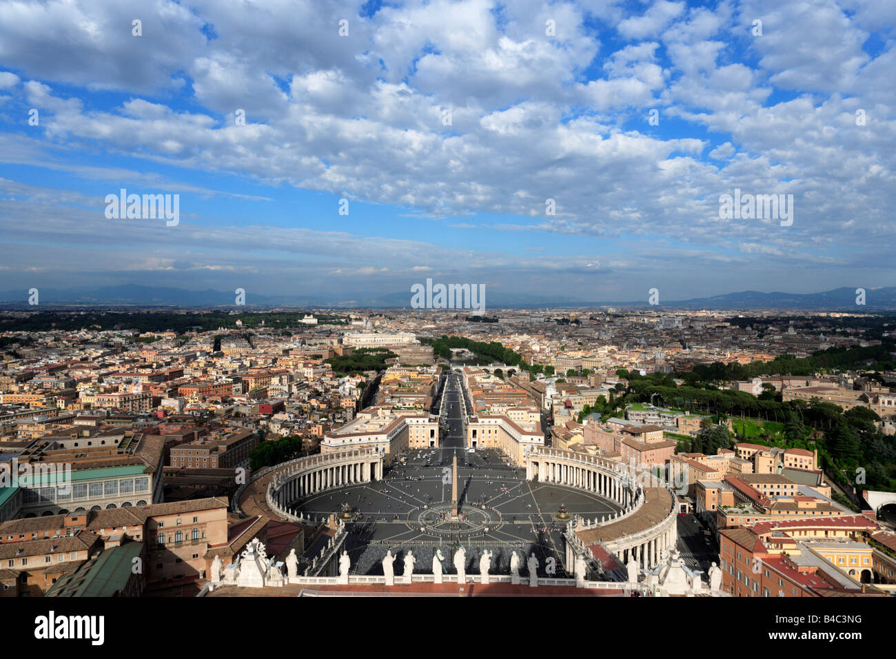 View from St Peter s Basilica over Saint Peter s Square Vatican City ...