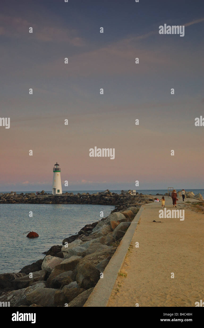 Walton Lighthouse Santa Cruz California Stock Photo - Alamy