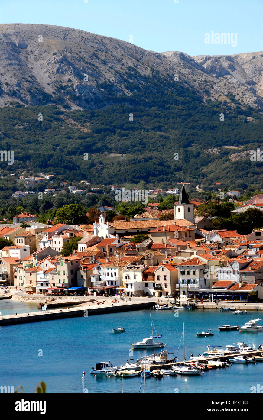 Baska village, KRK island, Croatia Stock Photo - Alamy Baska village, KRK island, Croatia Stock Photo - Alamy
