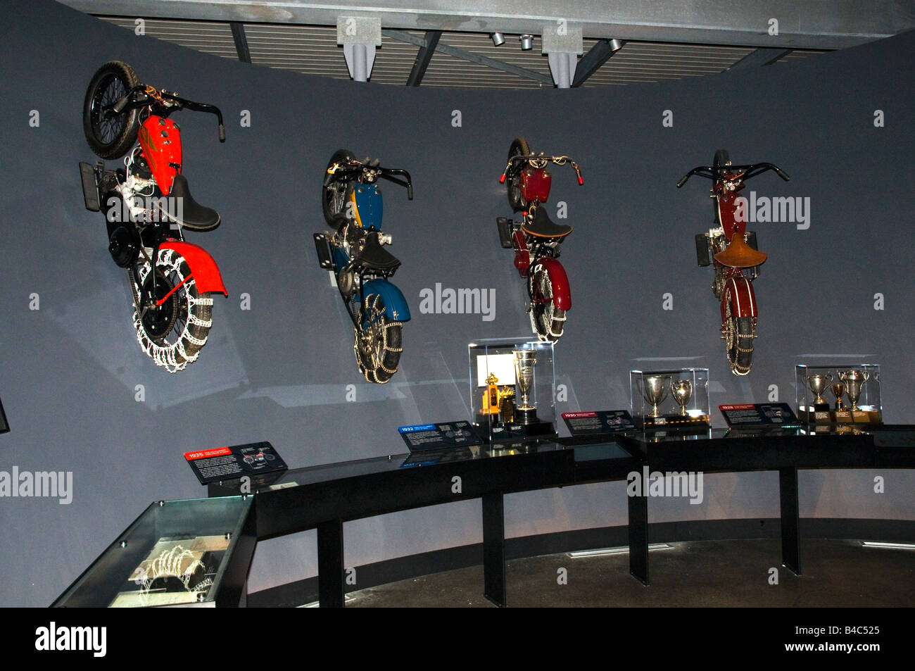 Hillclimbing Harley-Davidson's on display at the companies new museum ...