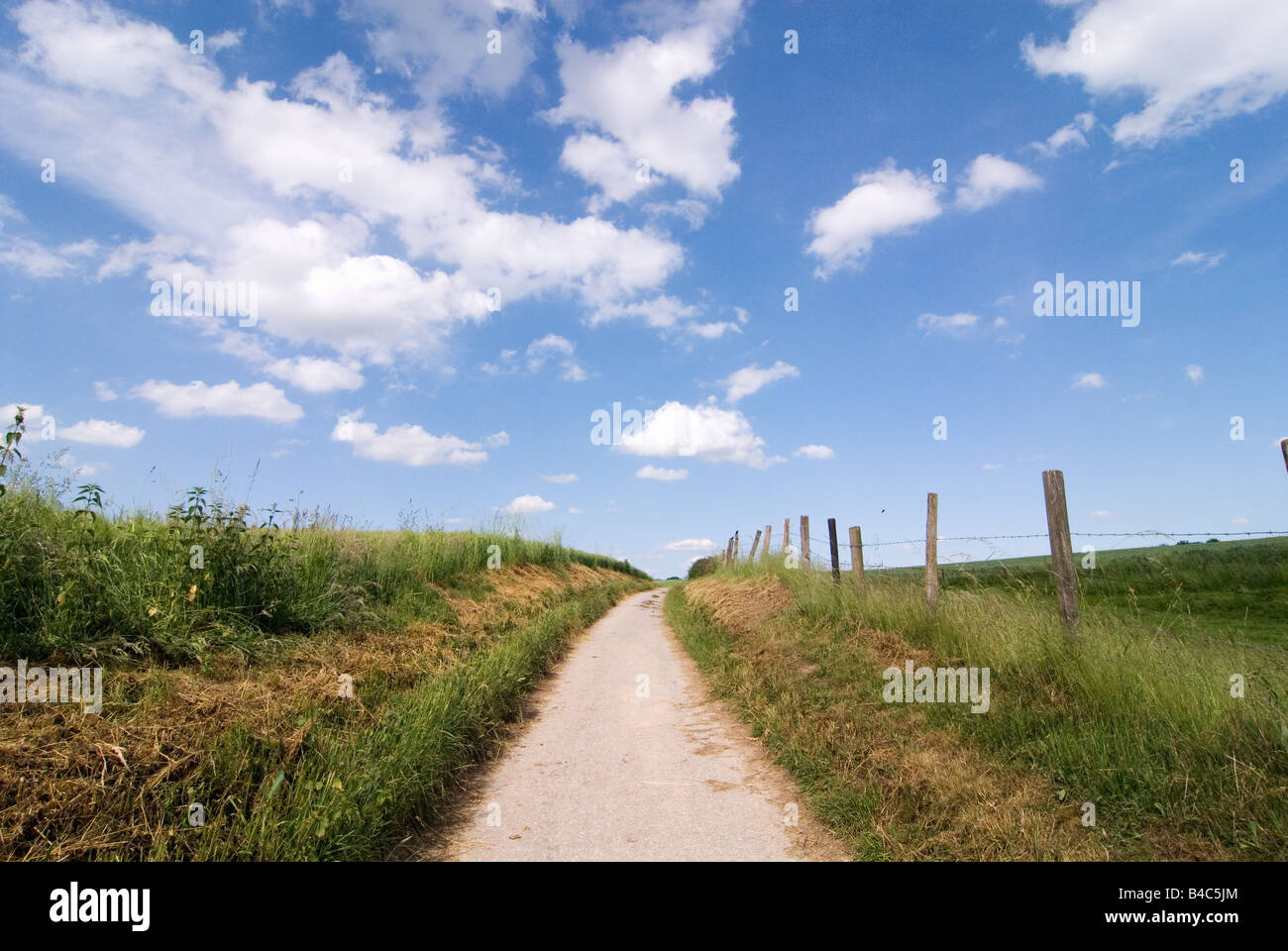 Fields spring blue sky hi-res stock photography and images - Alamy