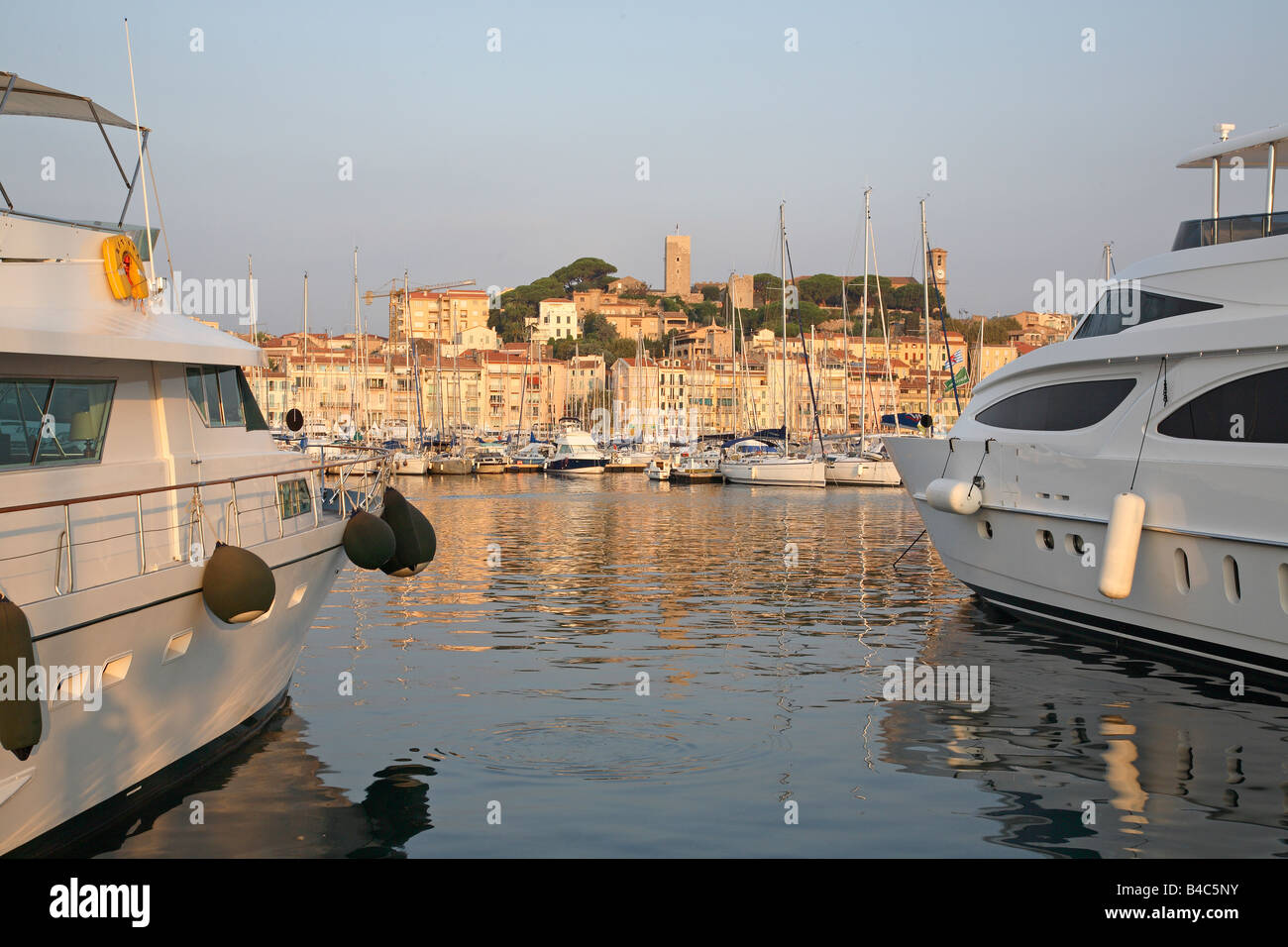 Cannes harbour, Cote D'Azur, South of France Stock Photo - Alamy