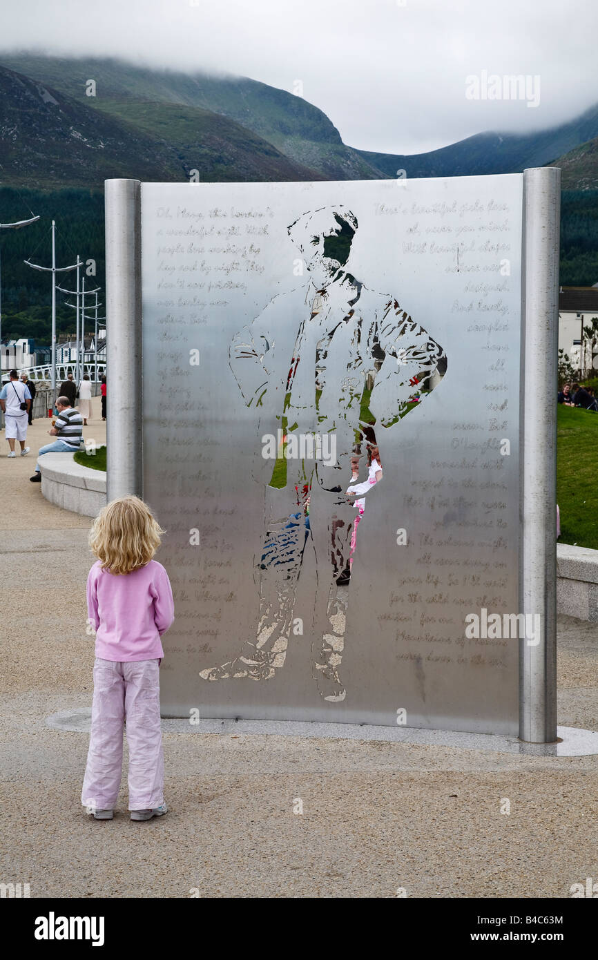 Sculpture depicting songwriter Percy French on the promenade at ...