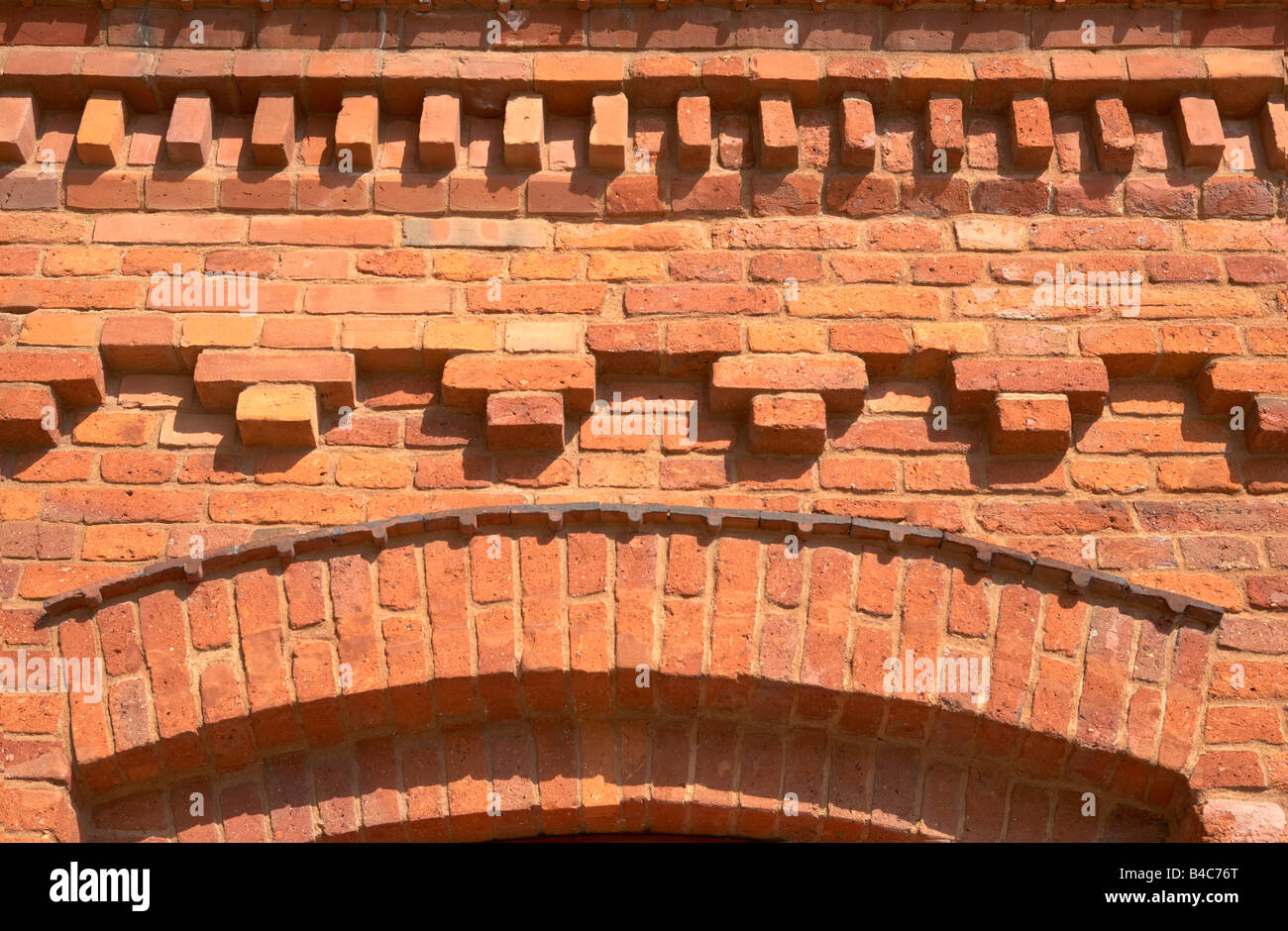 Brickwork Styles on Facade of Building in Lodz Poland Manufactura ...
