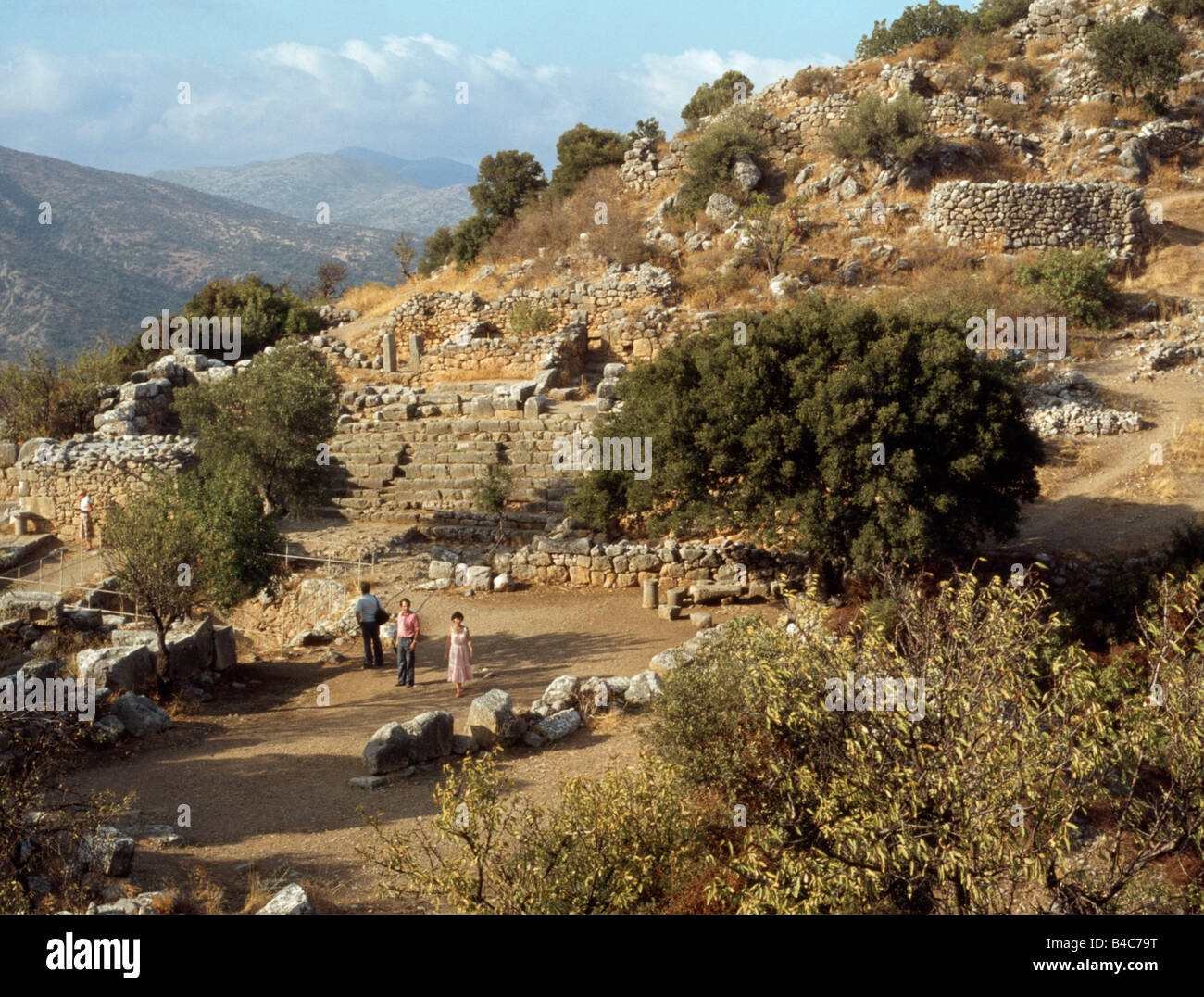 Greece Crete Lato Minoan ruins Stock Photo - Alamy