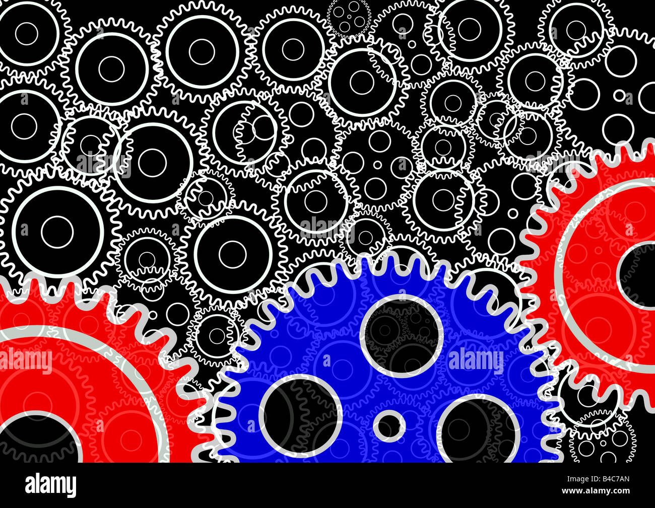 Spinning gears cogs hi-res stock photography and images - Alamy