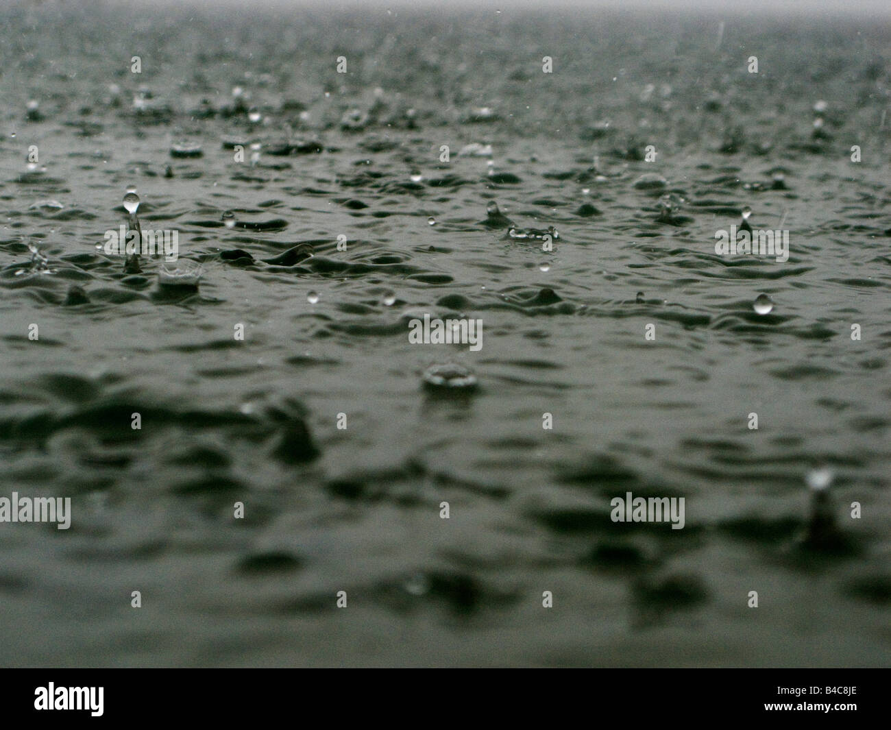 rain drops hitting the sea Stock Photo - Alamy