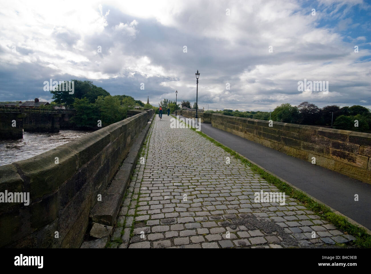 Cobbled Bridge Preston Stock Photo - Alamy