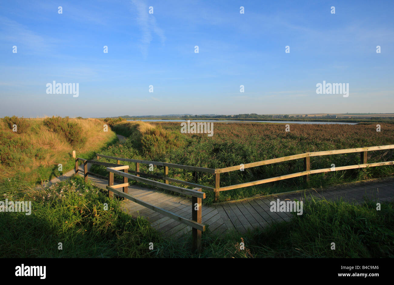 The RSPB nature reserve at Titchwell Marsh in Norfolk, England Stock ...