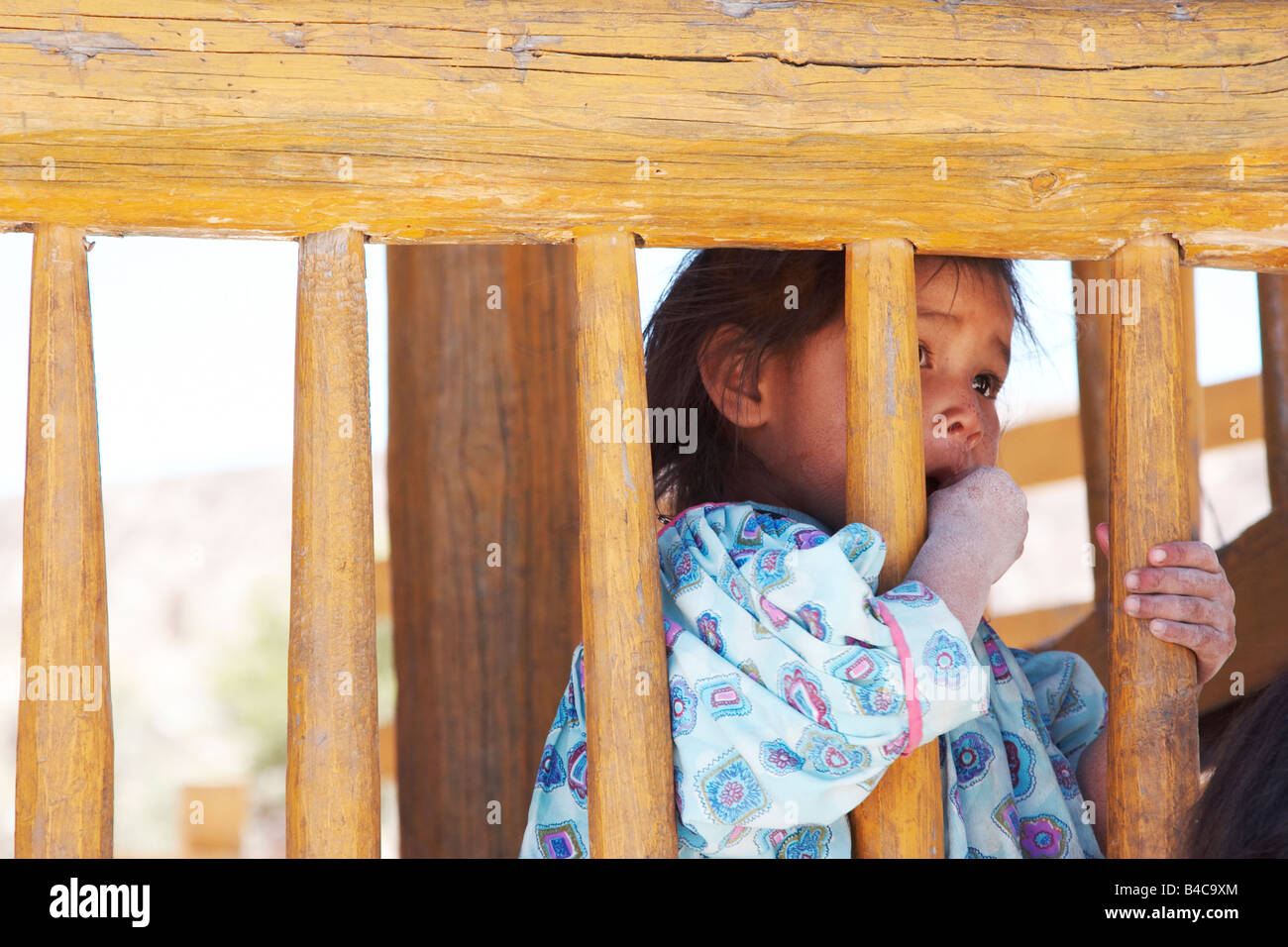 Lonely Child Looking Stock Photo - Alamy