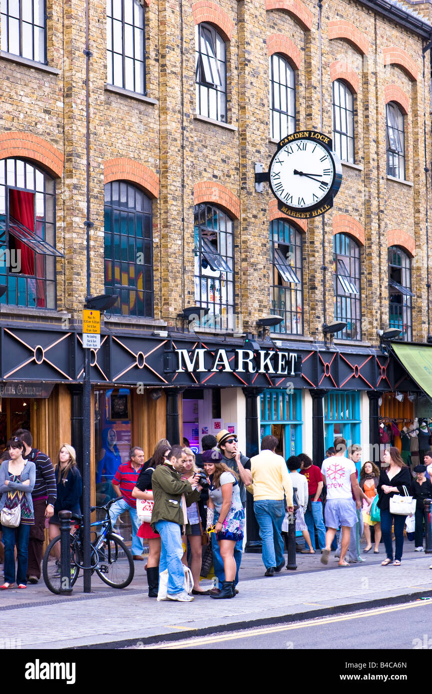 Clock on Market Hall Canden Lock Camden High Street Camden NW1 London ...