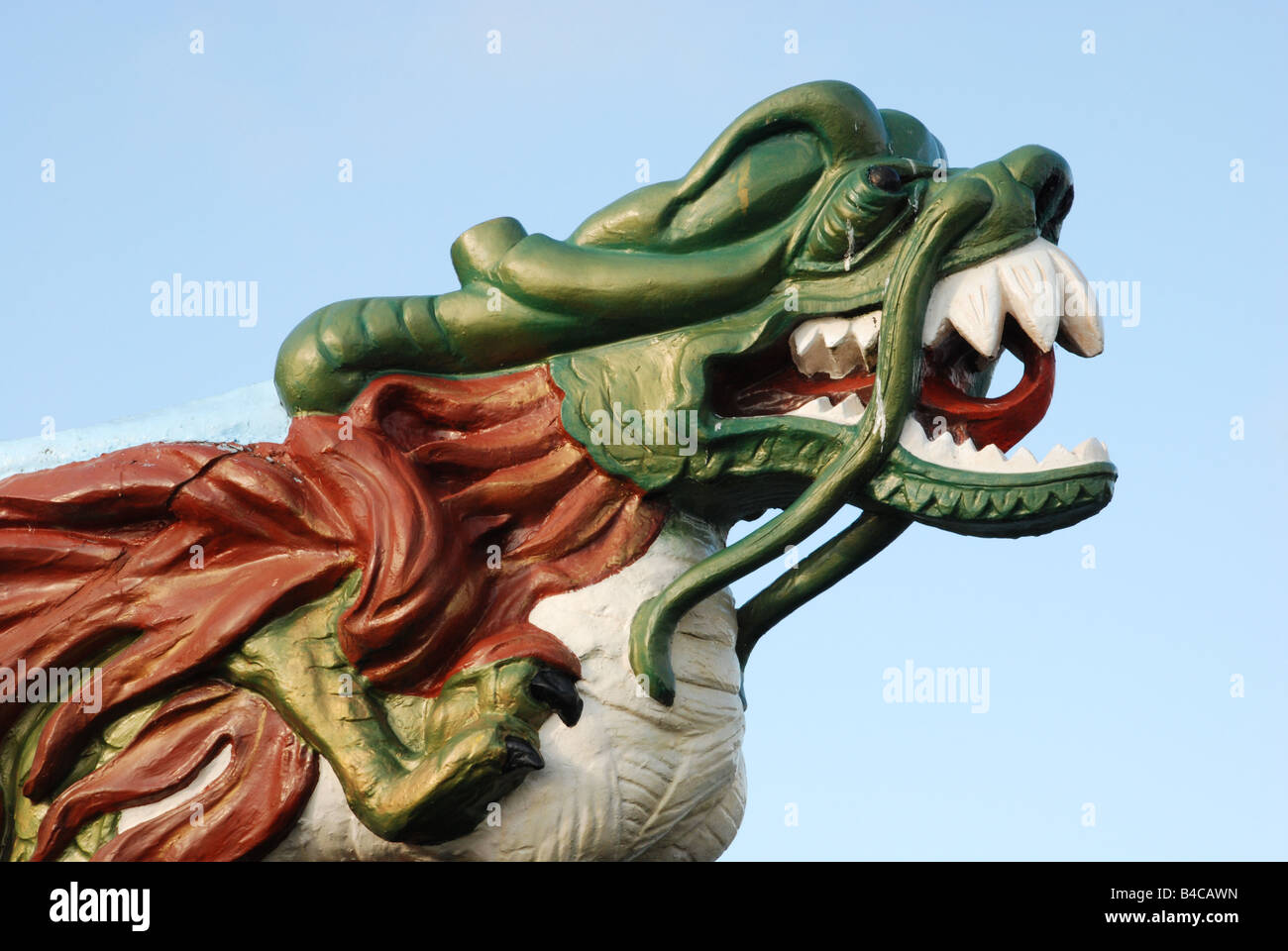 Replica figurehead of the SS Empress of Japan now sited in Stanley Park ...