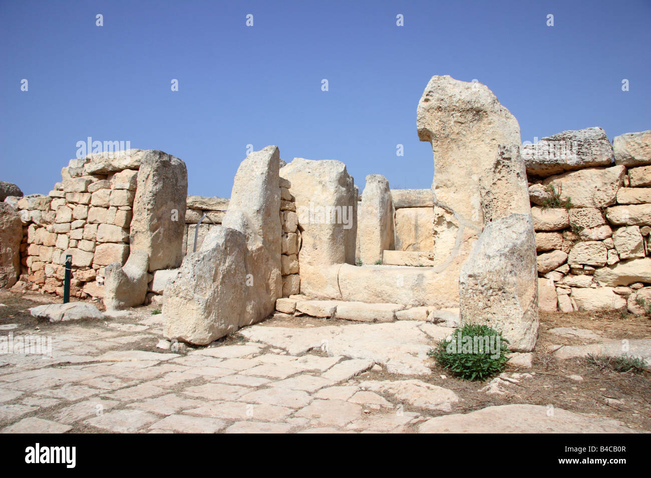 The entrance to Mnajdra prehistoric temple, Malta Stock Photo - Alamy