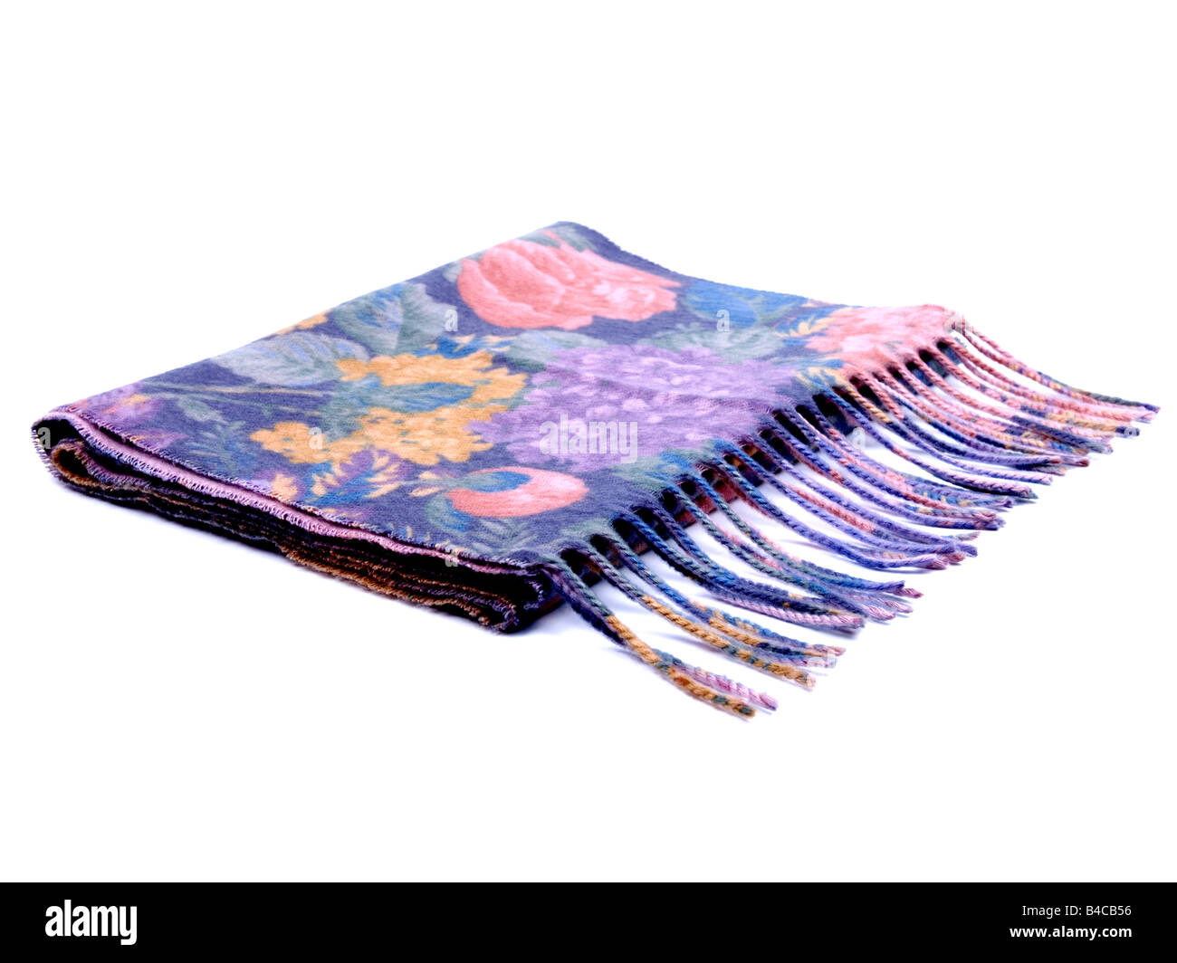 Floral pattern ladies scarf Stock Photo - Alamy