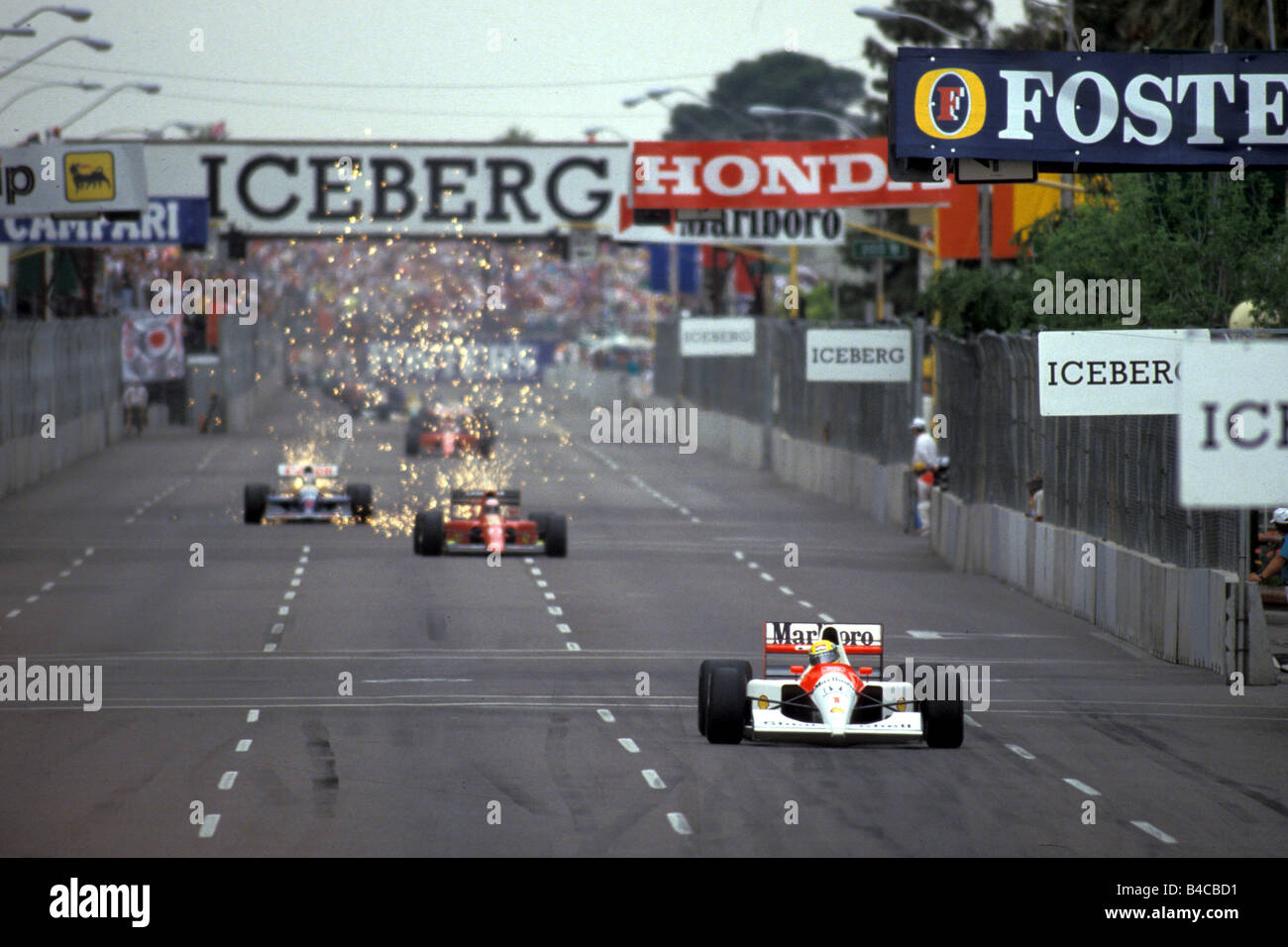 engine sport, Formel 1, front: Ayrton Senna, Persons, Race driver, the ...