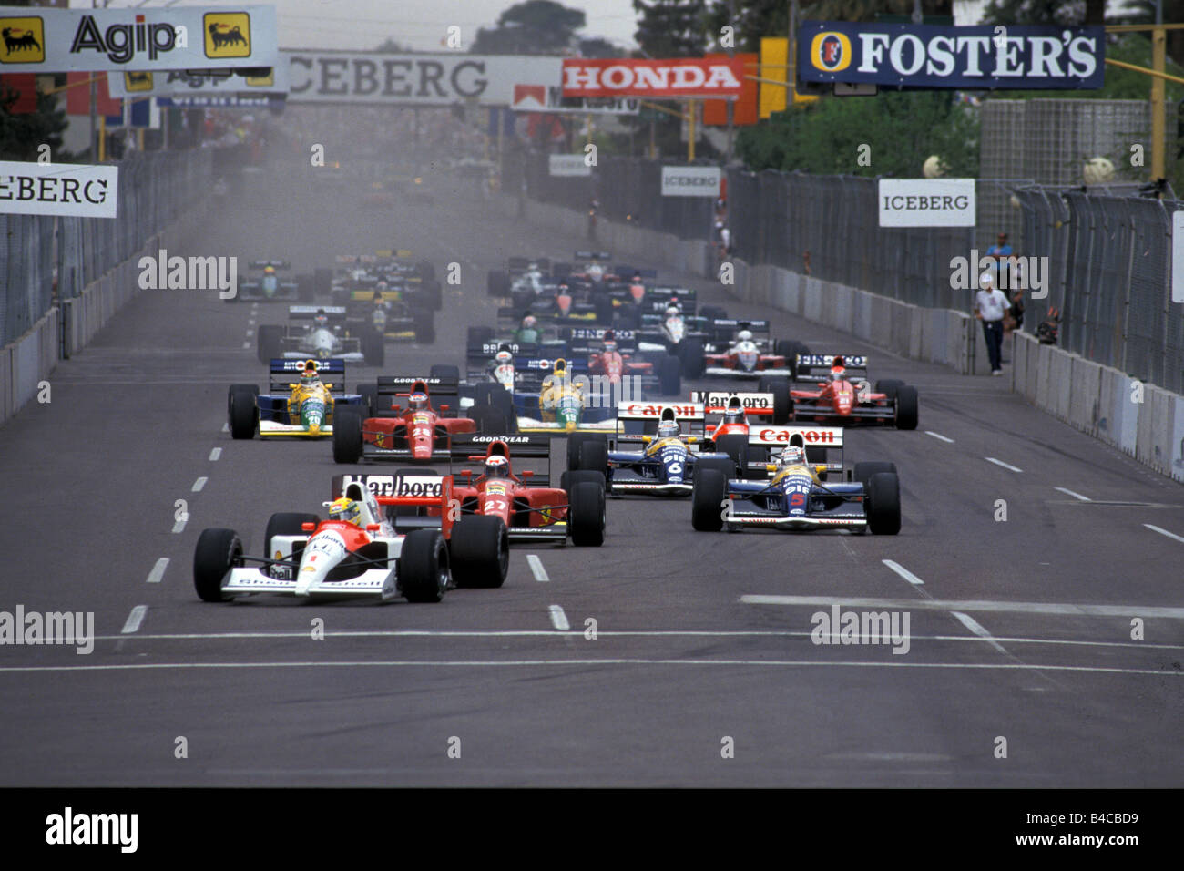 engine sport, Formel 1, front: Ayrton Senna, Persons, Race driver, the ...