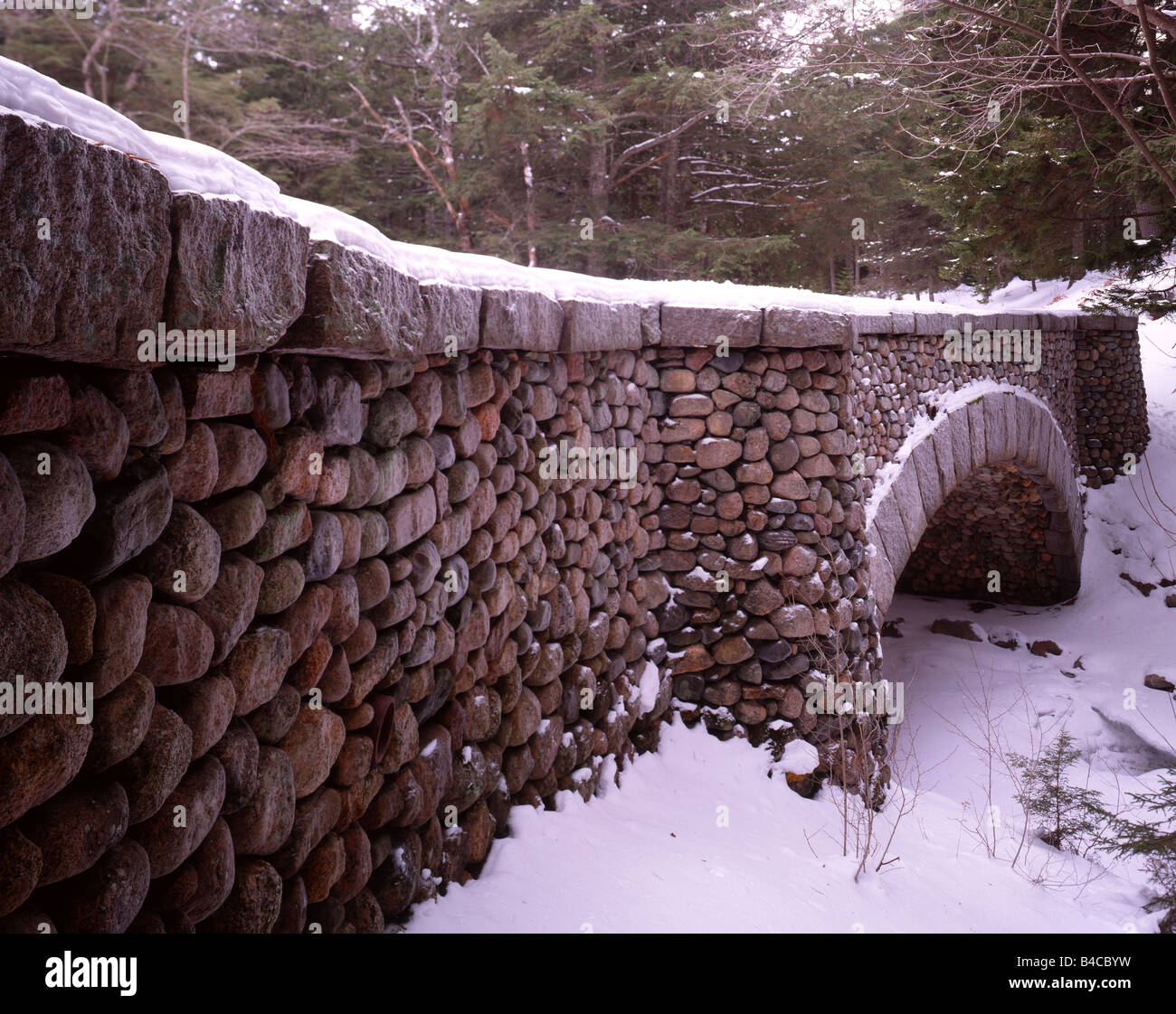 Cobblestone bridge acadia national park hi-res stock photography and ...
