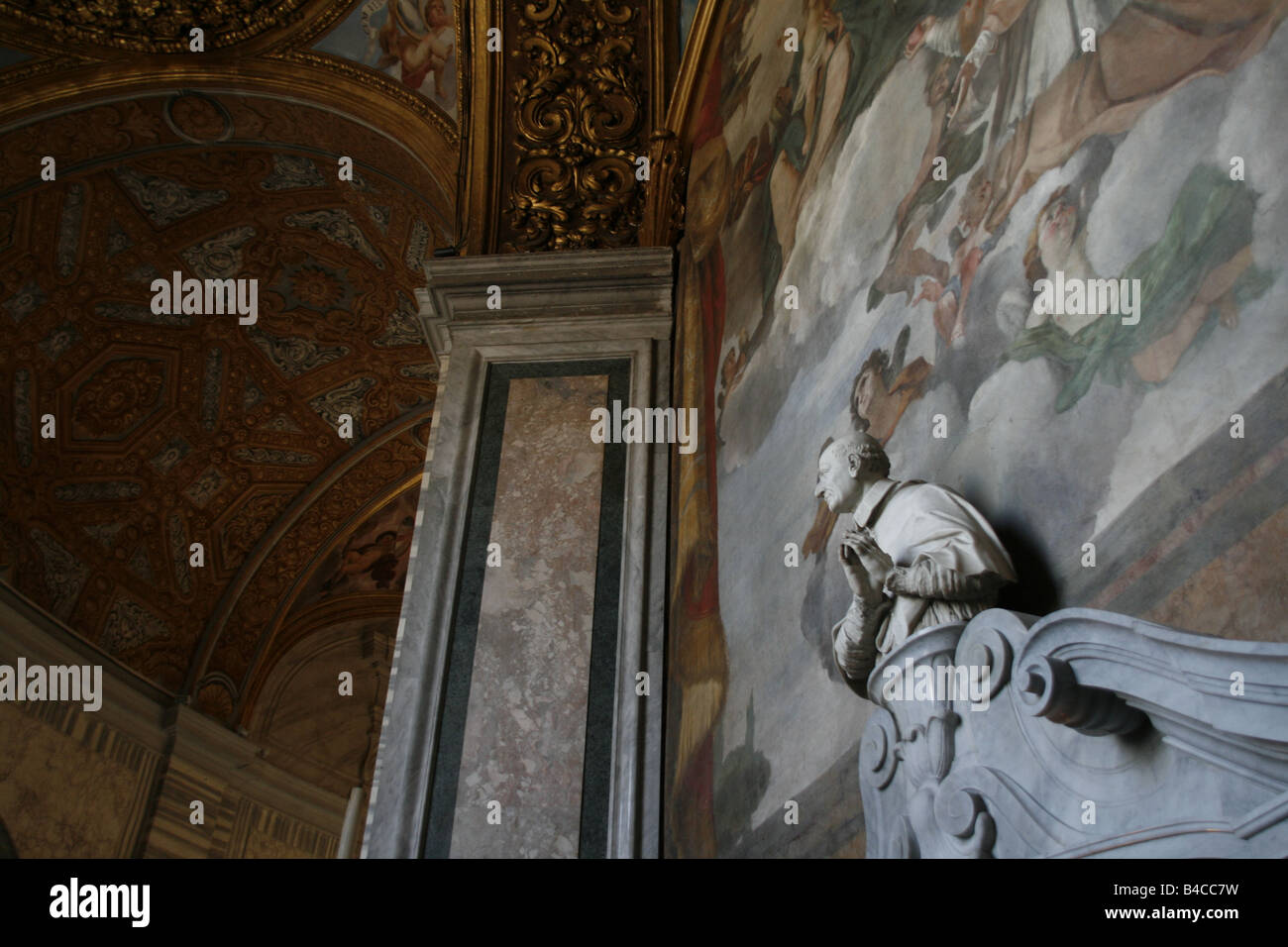 interior of sant ambrogio e carlo al corso church, rome Stock Photo - Alamy