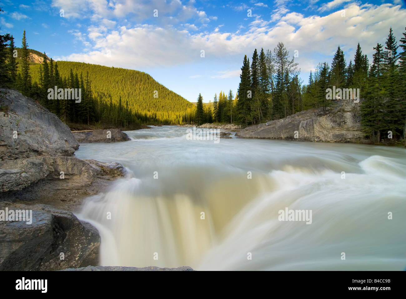 Waterfall, Elbow River, Kananaskis Country, Alberta Stock Photo - Alamy