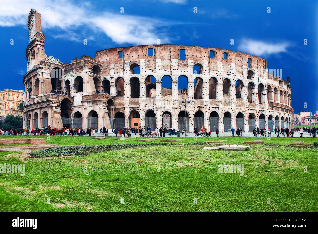 Colosseum Rome Italy Lazio Colosseo Latium Stock Photo - Alamy