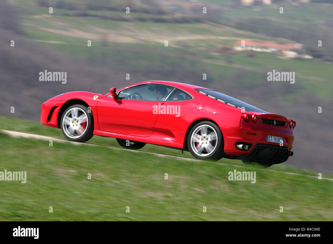 Car, Ferrari F 430, roadster, coupe/Coupe, model year 2005-, red ...