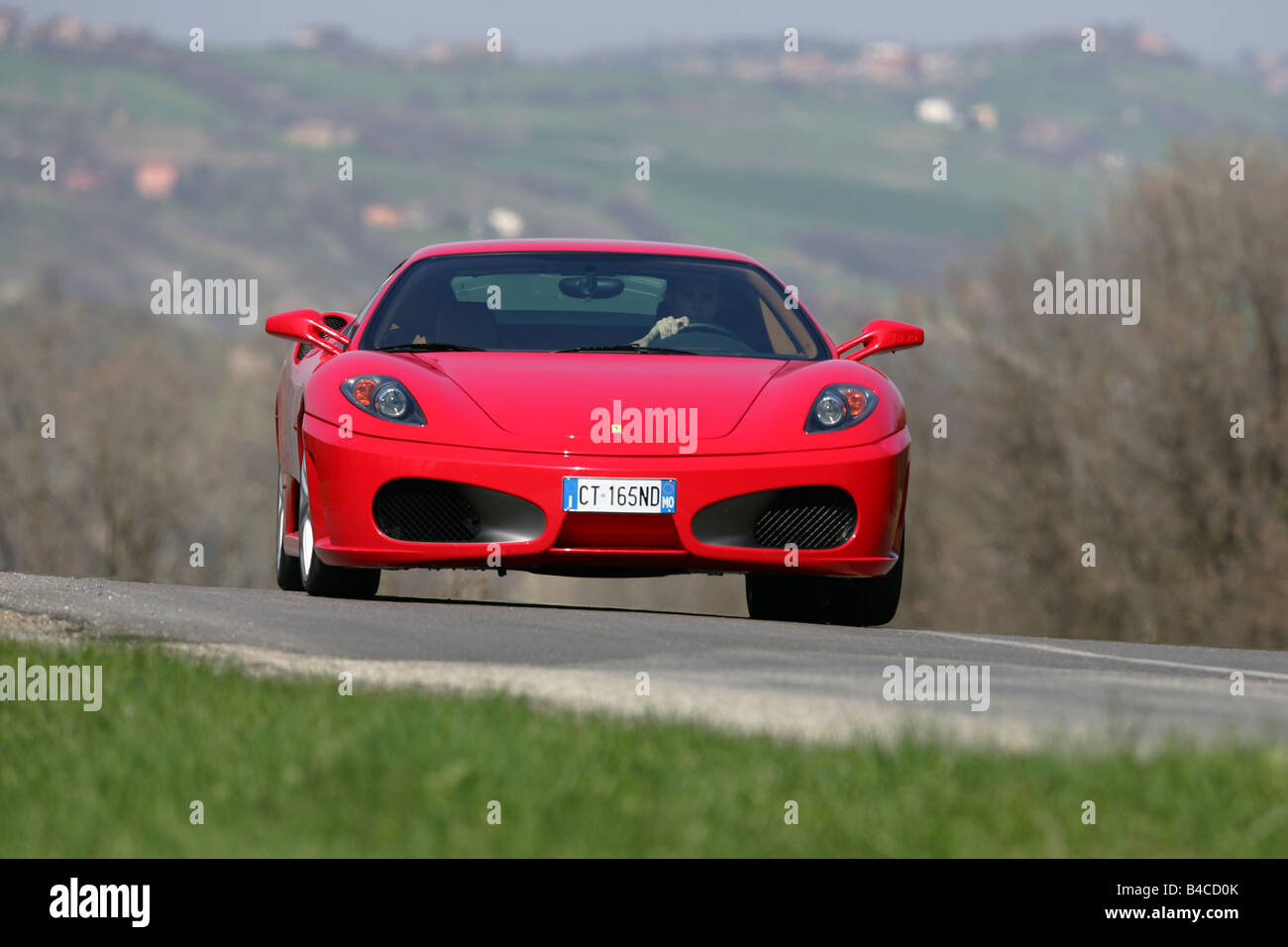 Car, Ferrari F 430, roadster, coupe/Coupe, model year 2005-, red ...