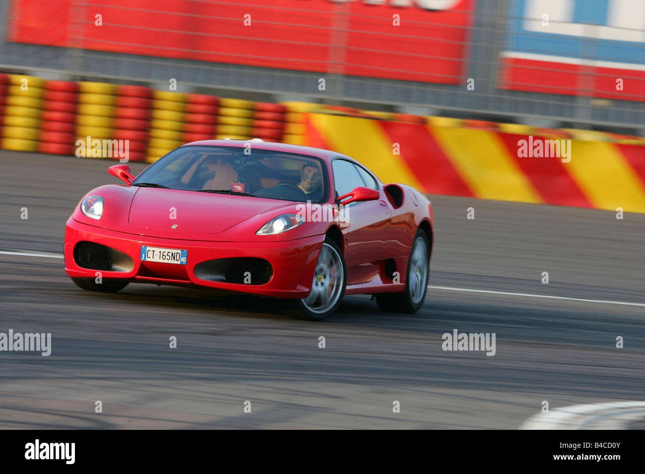 Car, Ferrari F 430, roadster, coupe/Coupe, model year 2005-, red ...