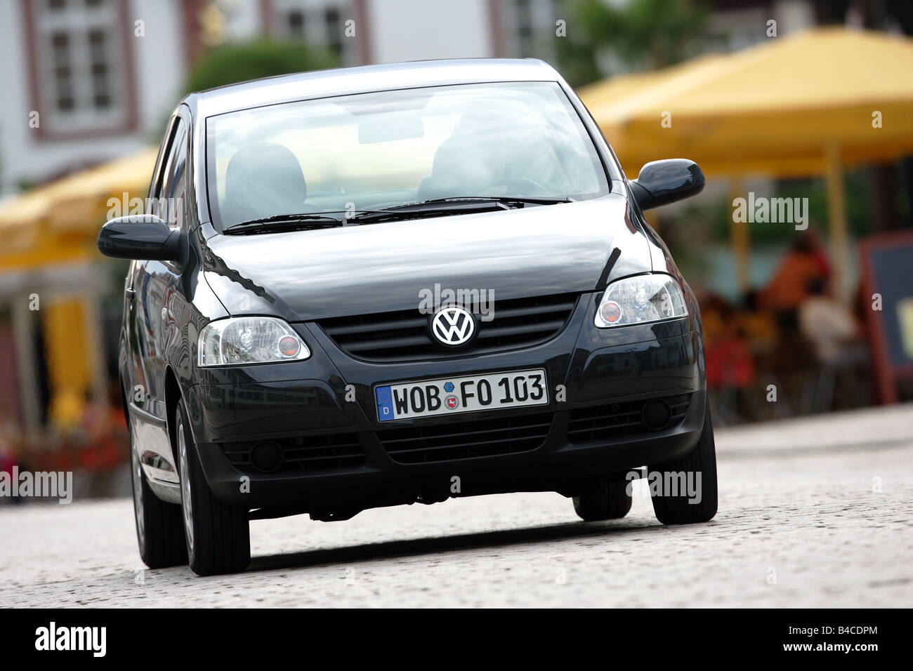 Car, VW Volkswagen Fox 1.2, model year 2005-, black, Miniapprox.s ...