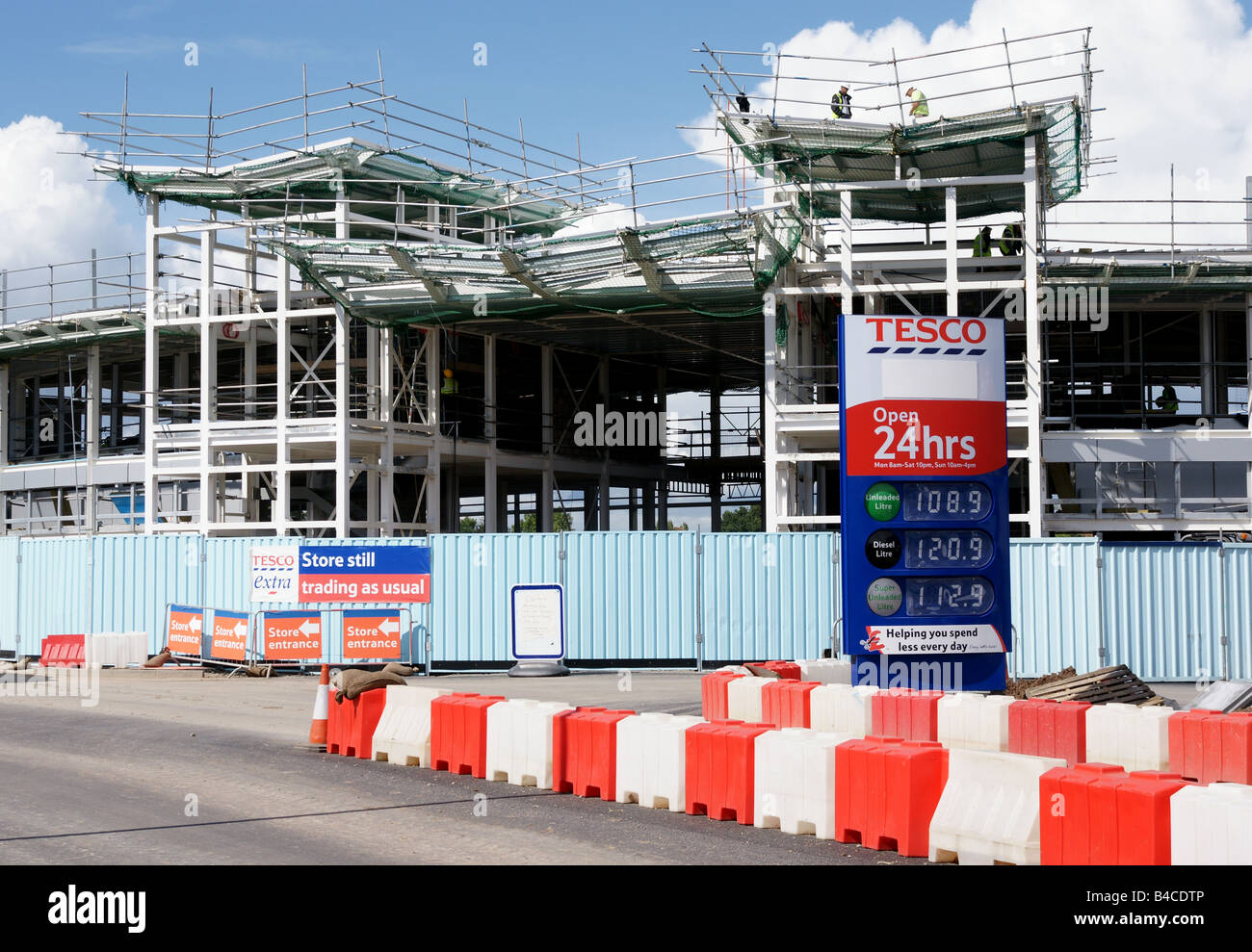 Tesco expansion at Willow Brook Centre Bradley Stoke Stock Photo - Alamy