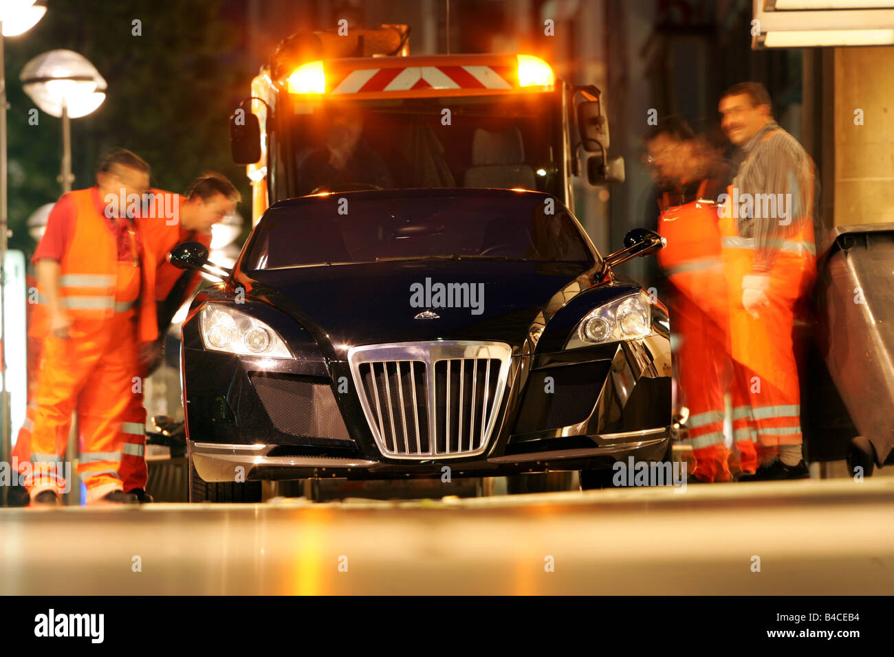 Car, Maybach Exelero Fulda, coupe/Coupe, model year 2005-, black ...