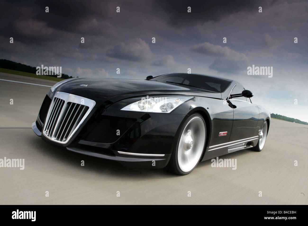 Car, Maybach Exelero Fulda, coupe/Coupe, model year 2005-, black ...