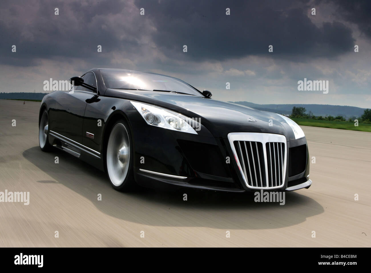 Car, Maybach Exelero Fulda, coupe/Coupe, model year 2005-, black ...