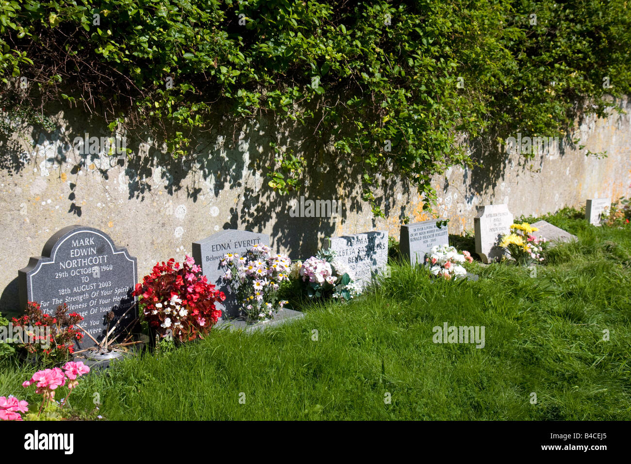 Graveyard at Axmouth, Devon Stock Photo - Alamy