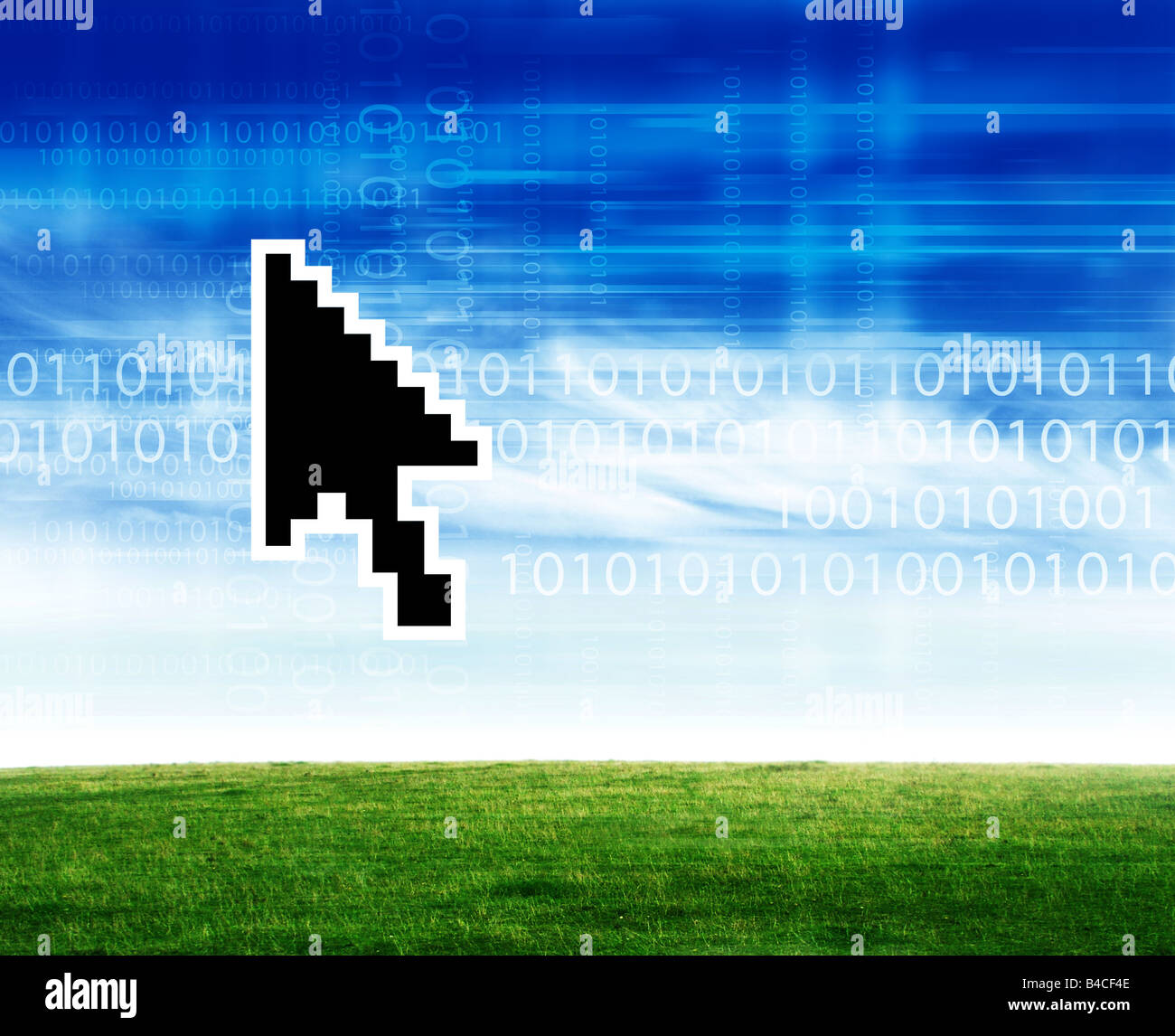 Binary code computer cursor pointer hi-res stock photography and images ...