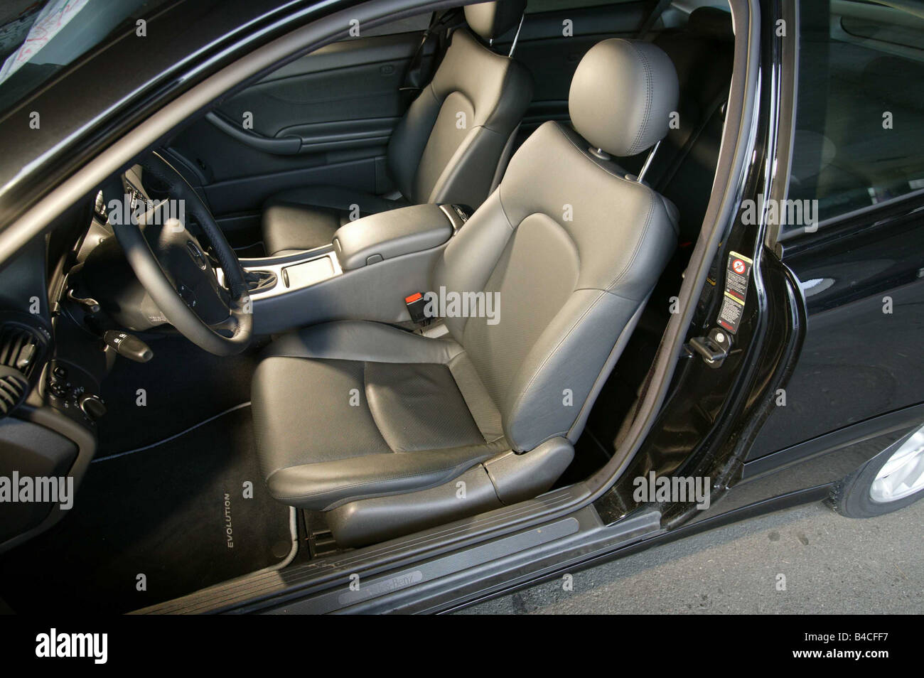 Car, Mercedes C320, medium class, Sportcoupé, model year 2003-, black ...