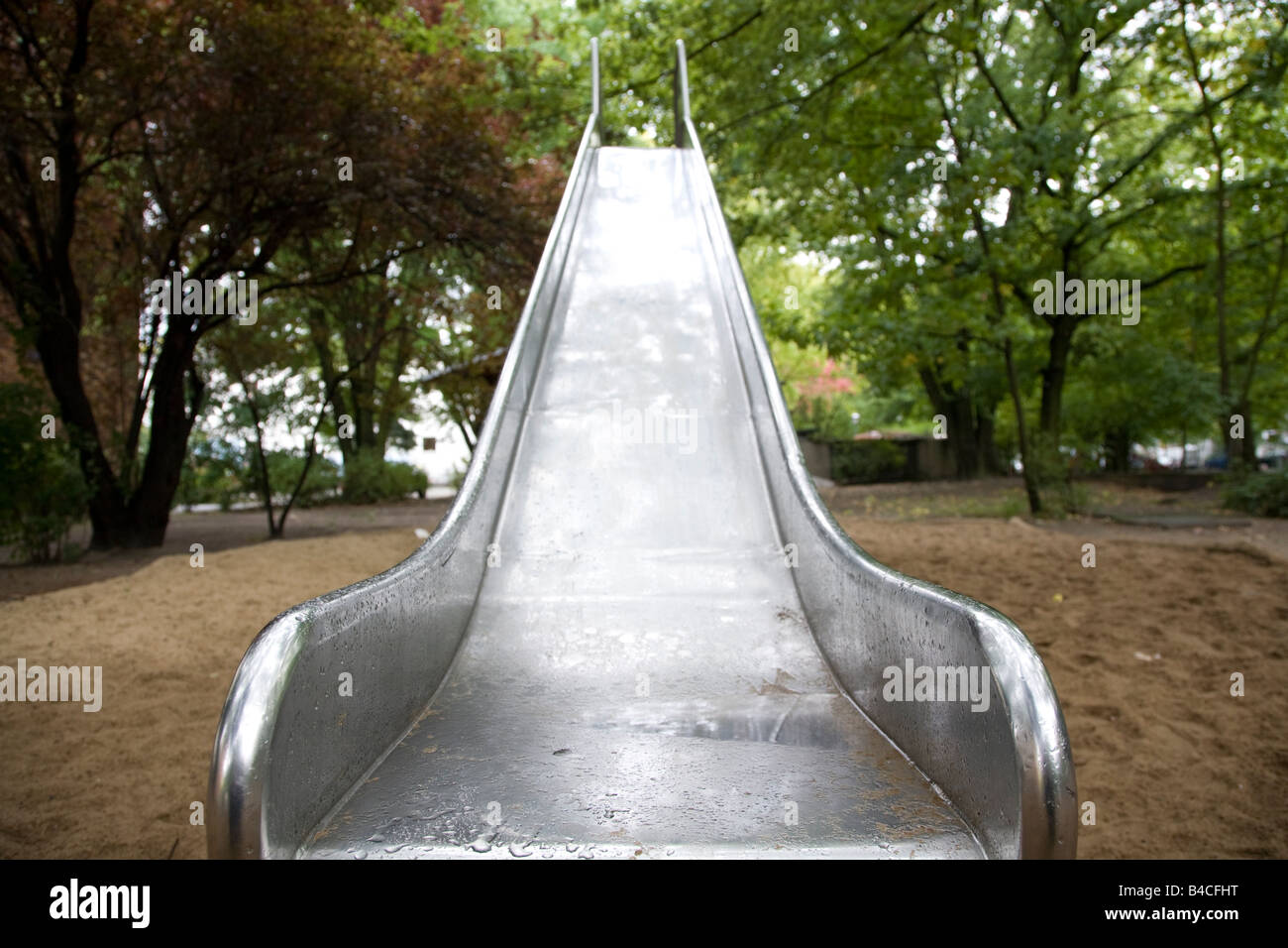 Slide in Playground Stock Photo - Alamy