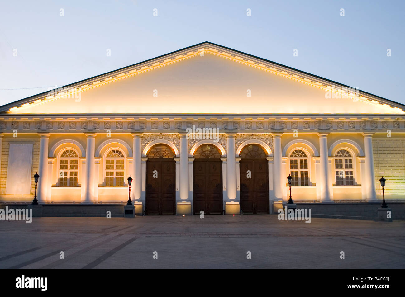 Russia Moscow Manej roof in the night Stock Photo - Alamy
