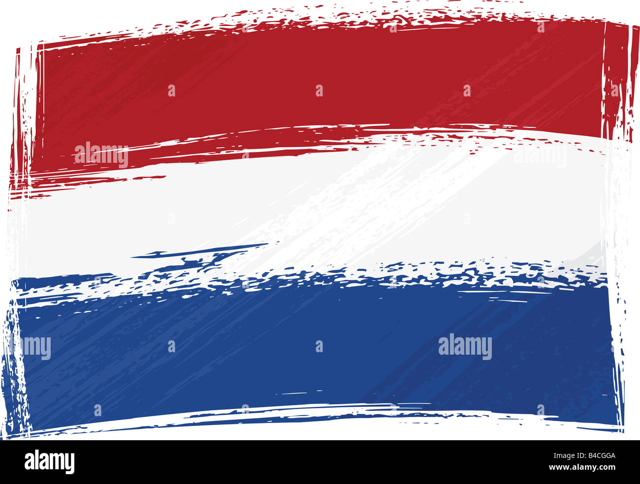 Grunge Netherlands flag Stock Photo - Alamy