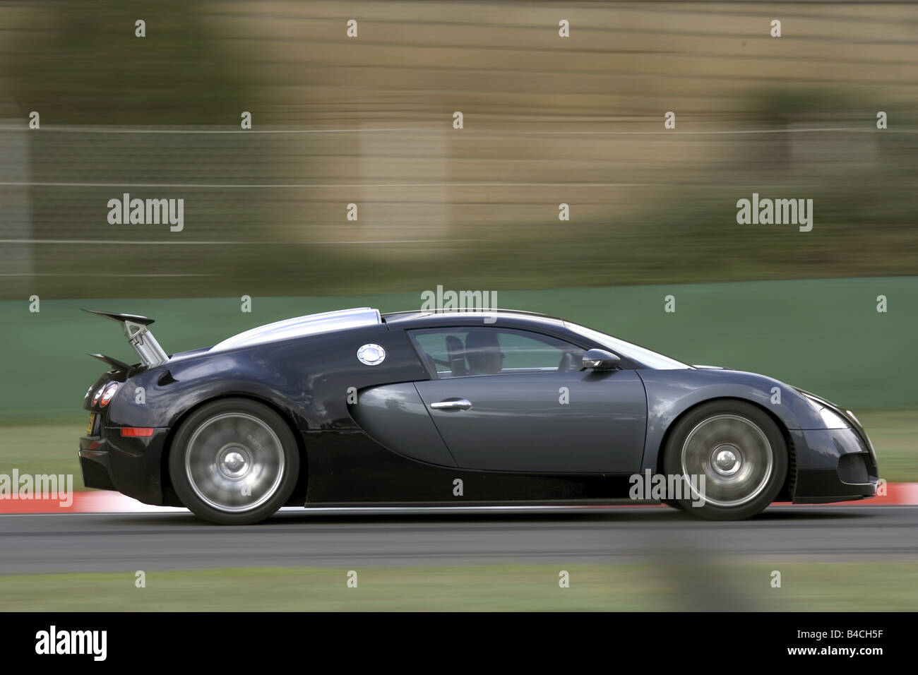 Bugatti Veyron 16.4, model year 2005-, black, driving, side view, Test ...