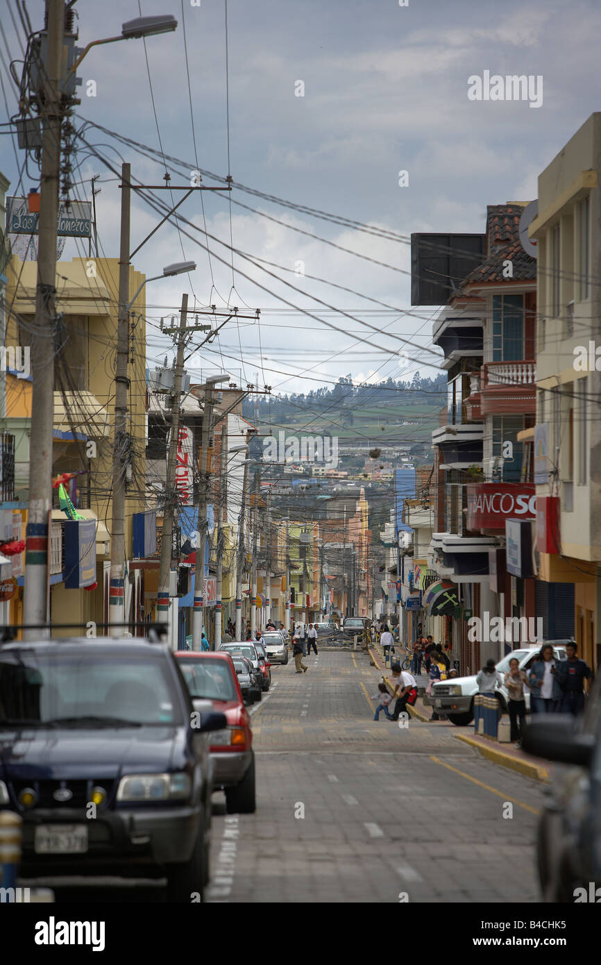 Street in Otavalo, Ecuador Stock Photo - Alamy
