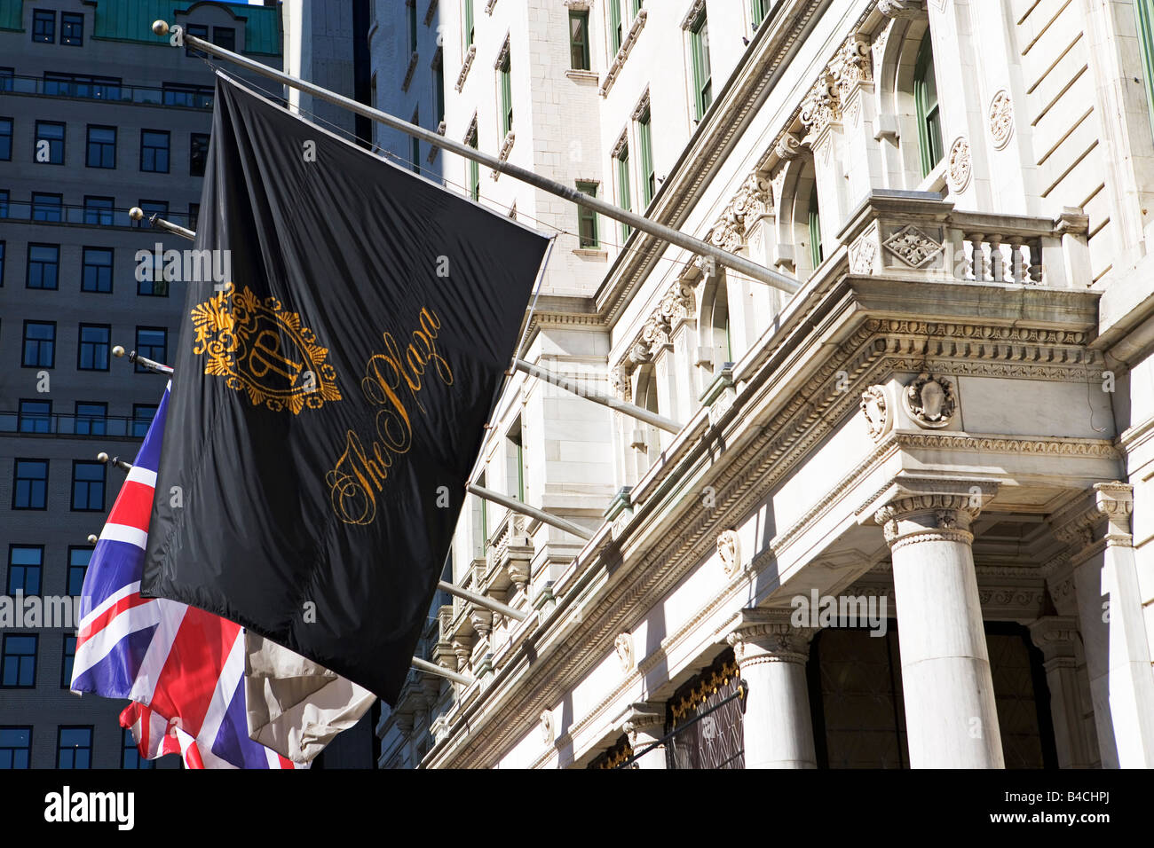 plaza hotel, new york city, flags, hotel, expensive Stock Photo - Alamy