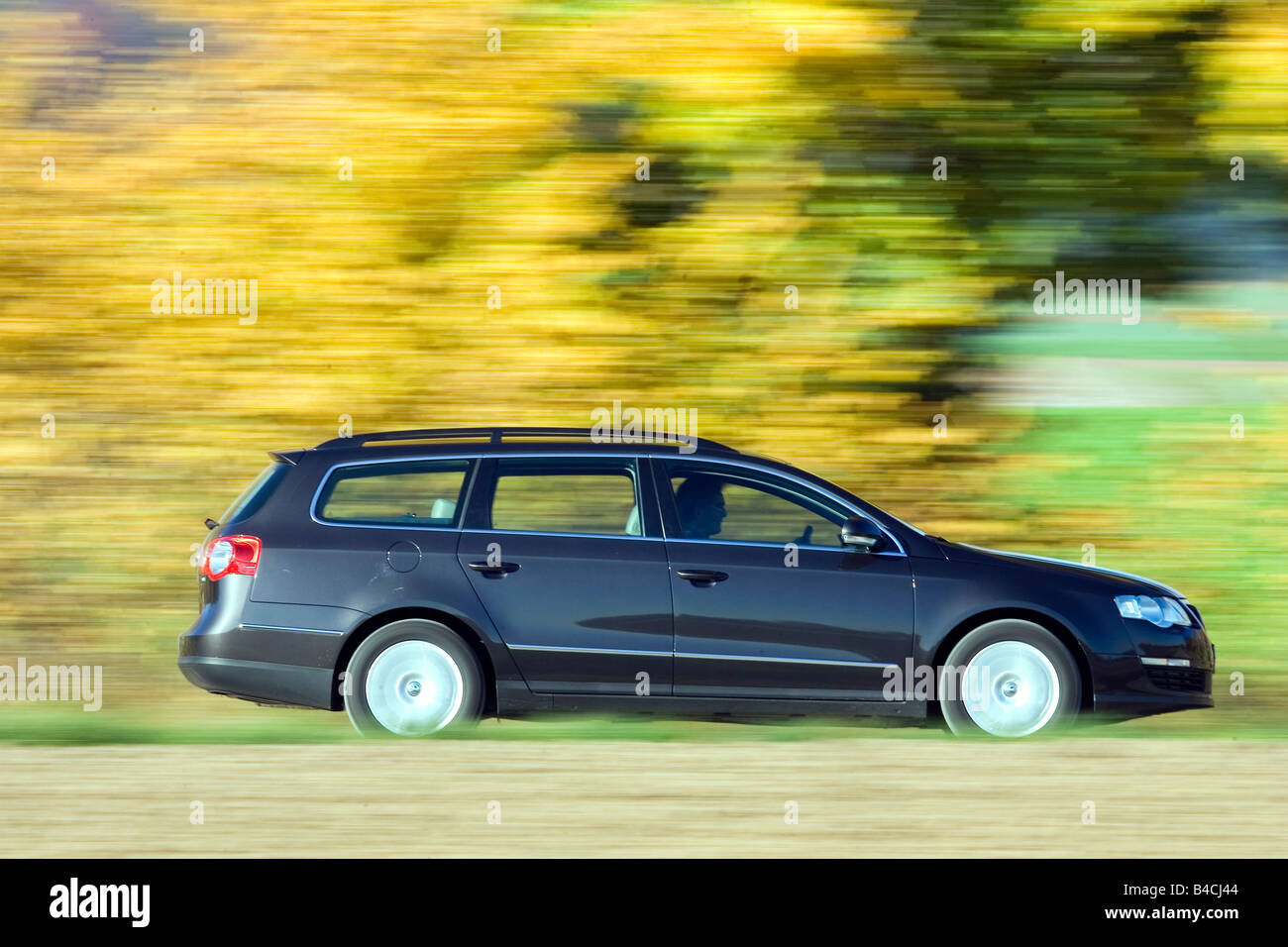 Black Volkswagen Passat Driver Side View
