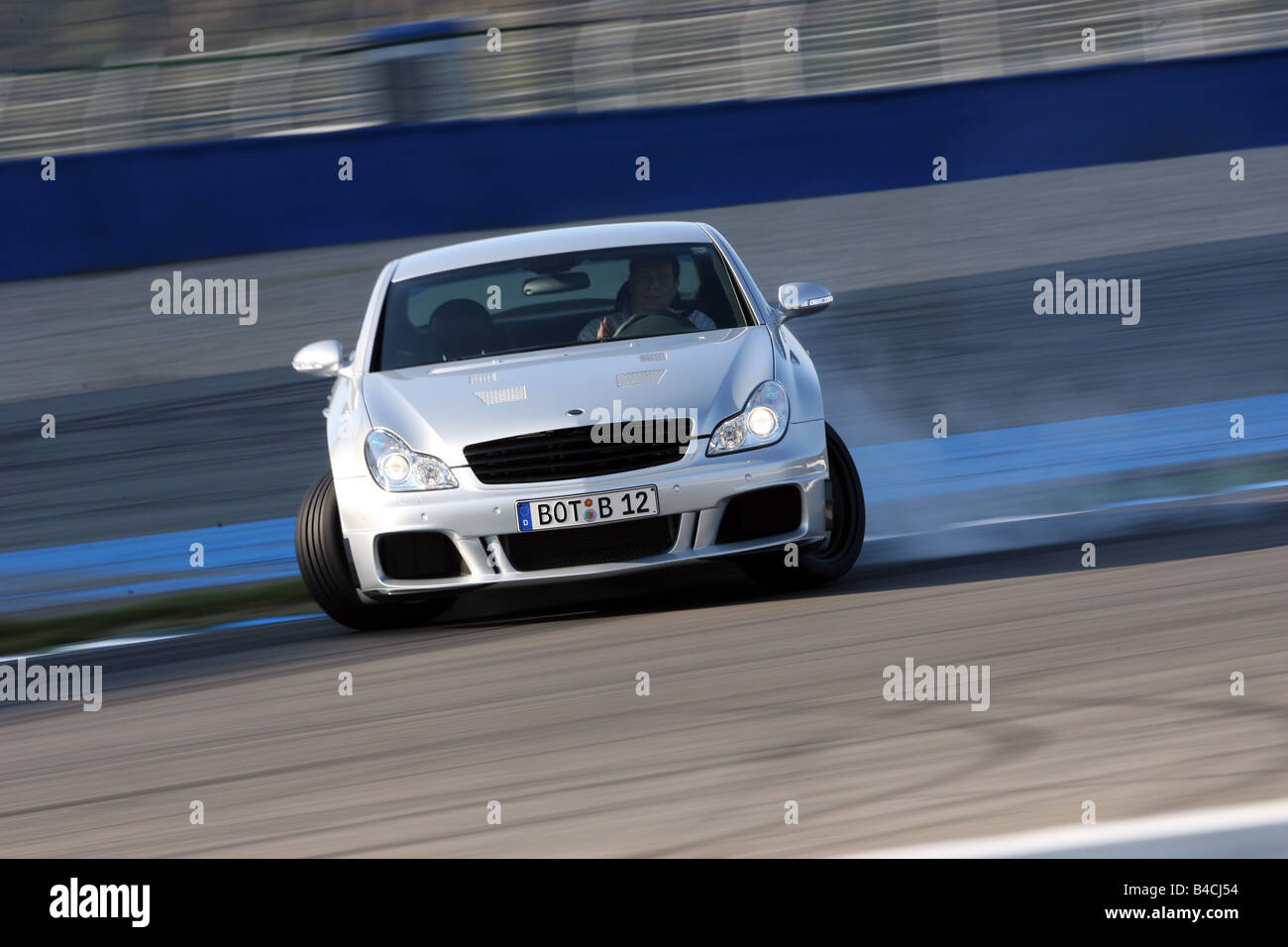 Brabus CLS V12 S Rocket, silver, model year 2005-, driving, diagonal ...