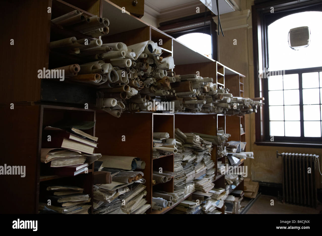 old blueprints stored at the Harland and Wolff drawing office titanic ...