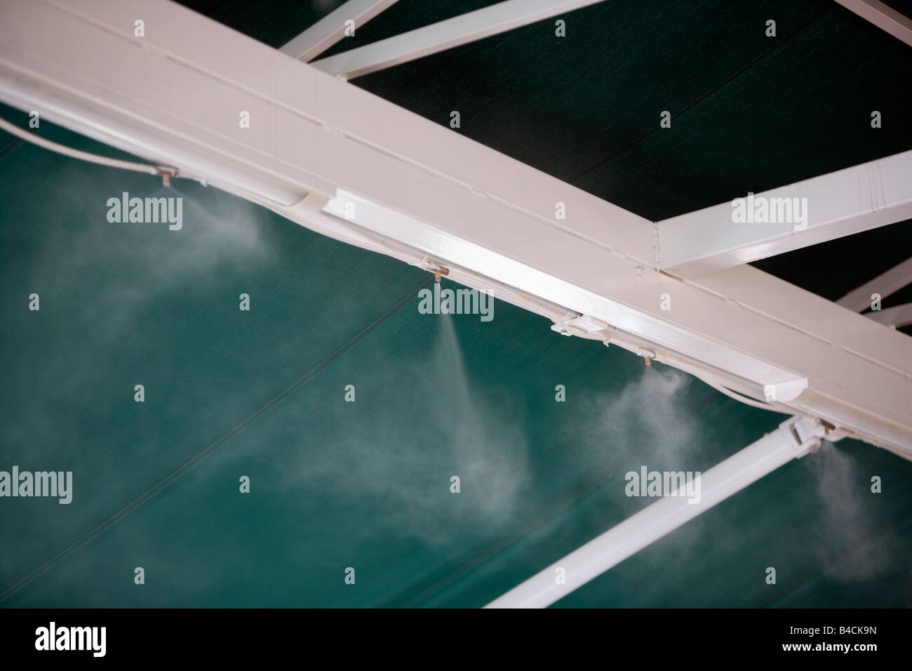 Fine water spray (overhead cooling system) restaurant Bodrum, Turkey ...