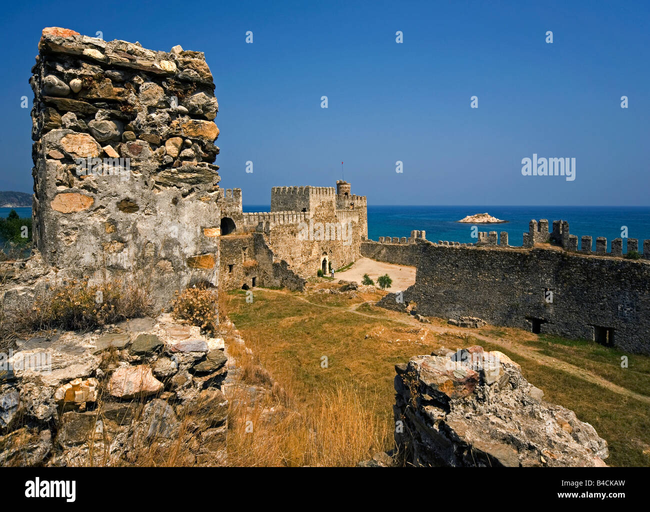 Mamure Kalesi castle Anamur Turkey Stock Photo - Alamy