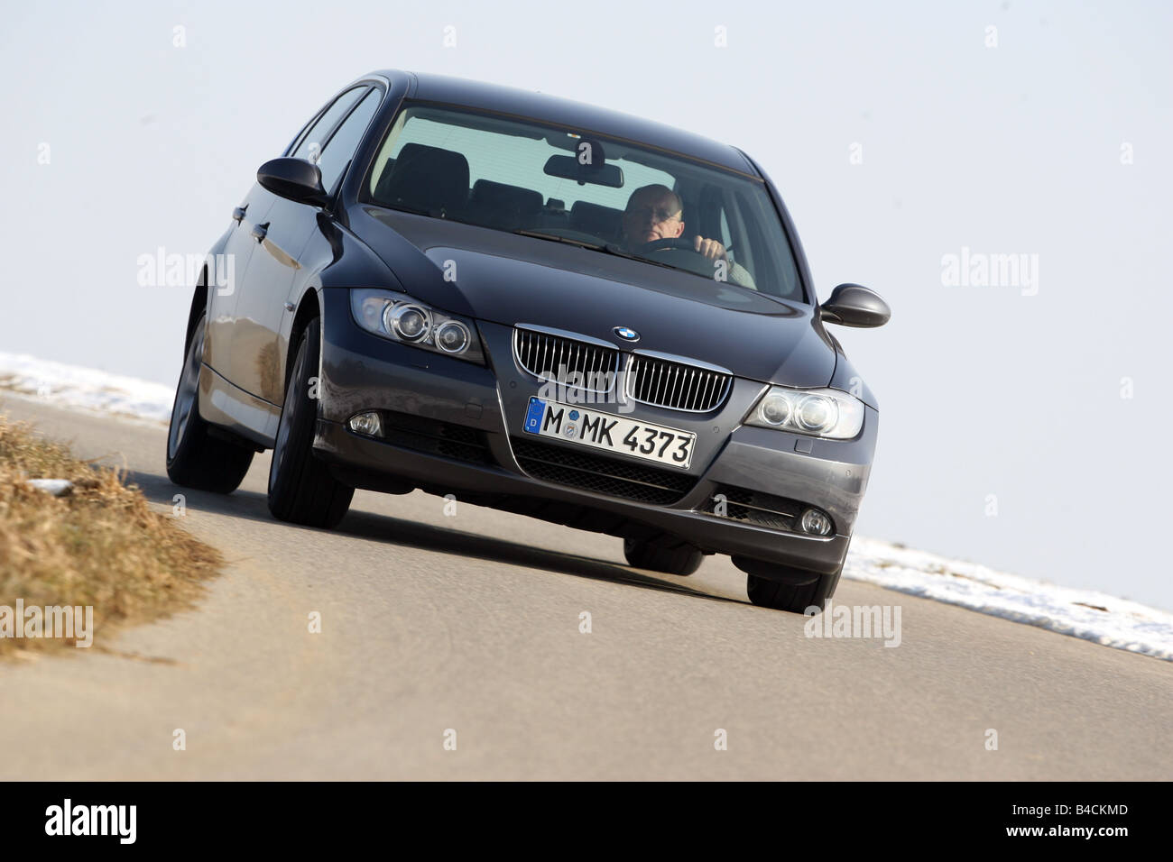 BMW 325i, model year 2005-, anthracite, driving, diagonal from the ...