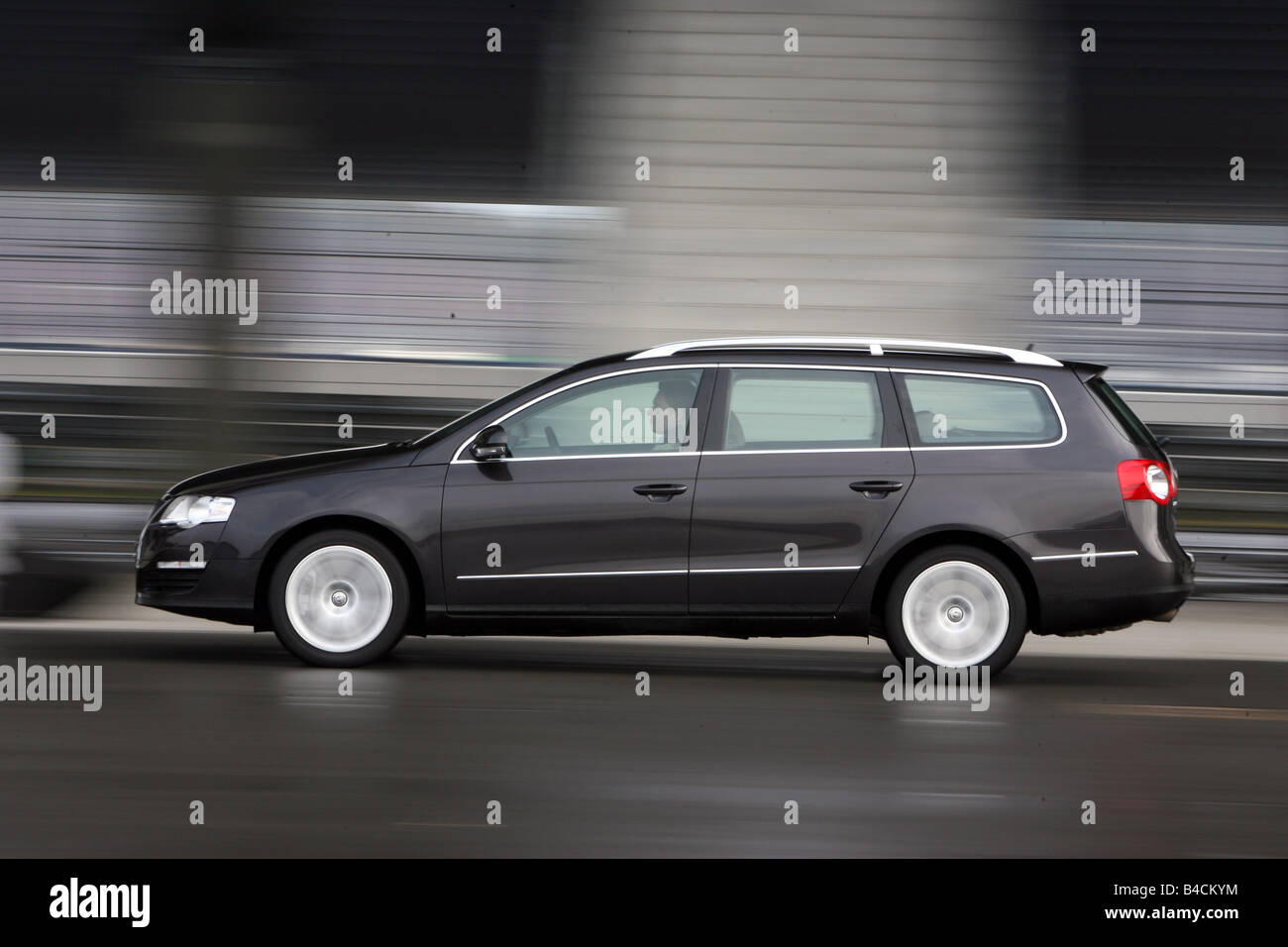 Black Volkswagen Passat Driver Side View