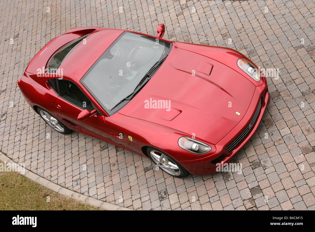 Ferrari 599 GTB Fiorano, red, model year 2006-, standing, upholding ...